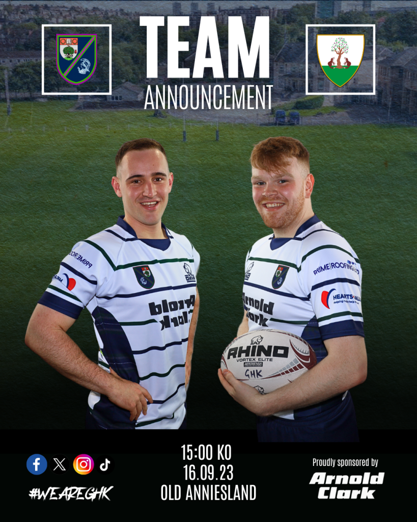 Team Announcement: GHK Rugby vs Gala RFC - GHK Rugby