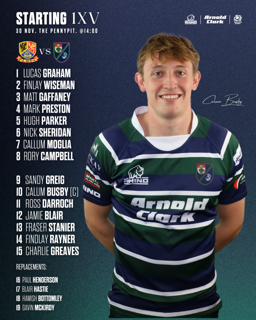 Team Announcements - GHK Rugby