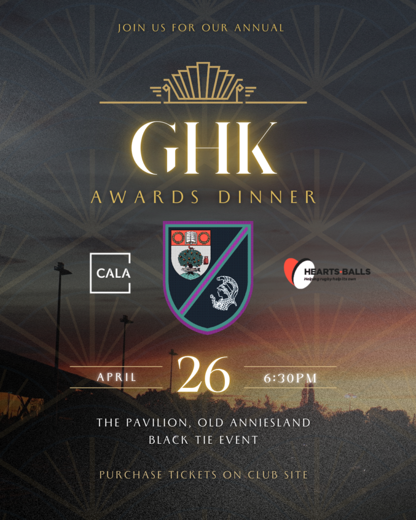 GHK Annual Awards Dinner & Auction Prize - GHK Rugby